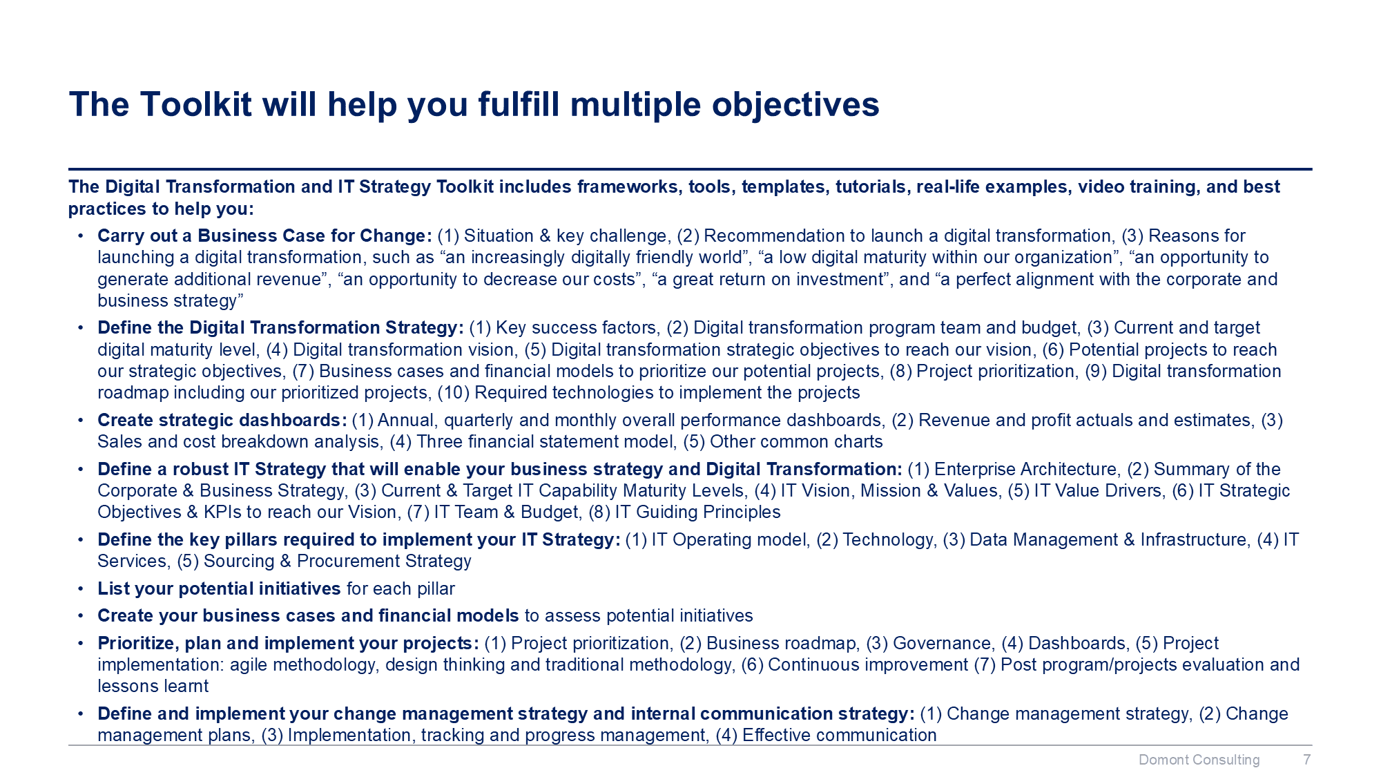 Digital Transformation And It Strategy Toolkit By Ex Mckinsey