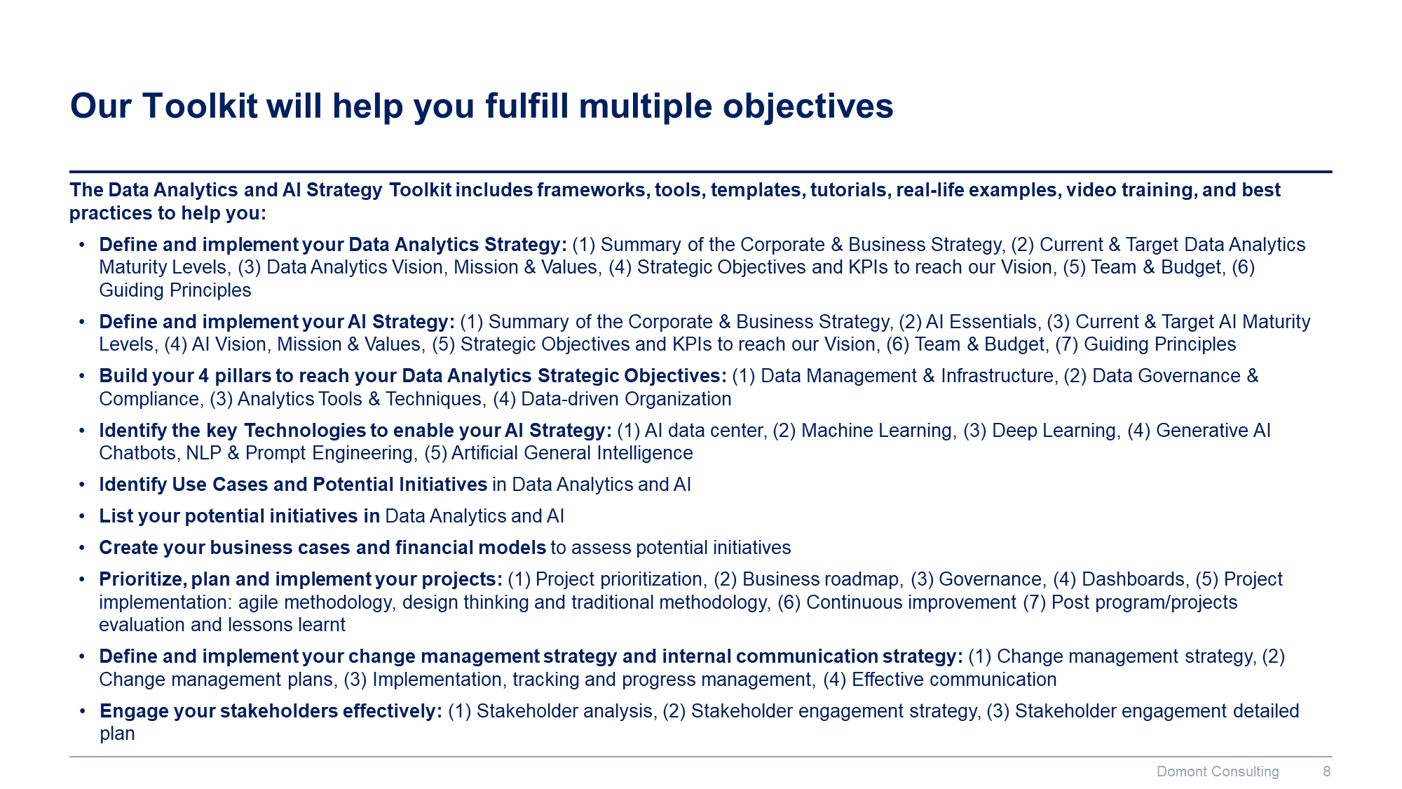 Data Analytics & AI Strategy Toolkit | By ex-McKinsey Consultants
