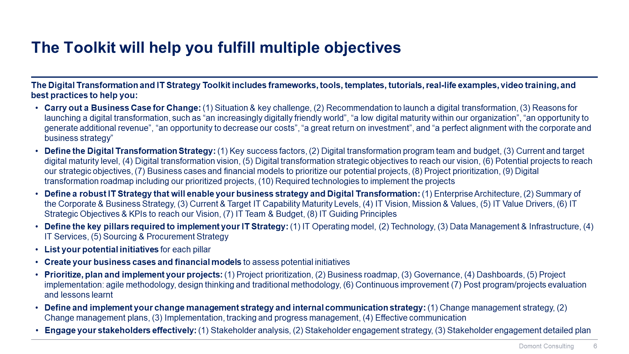 Digital Transformation and IT Strategy Toolkit | By ex-McKinsey
