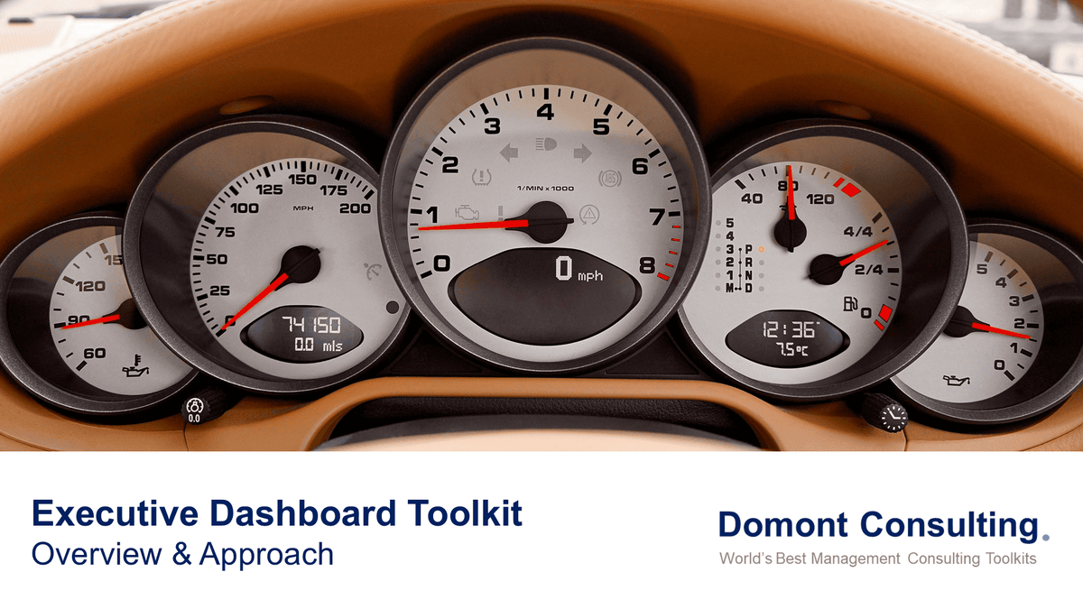Executive Dashboard Excel Template - By ex-McKinsey & JP Morgan Talent
